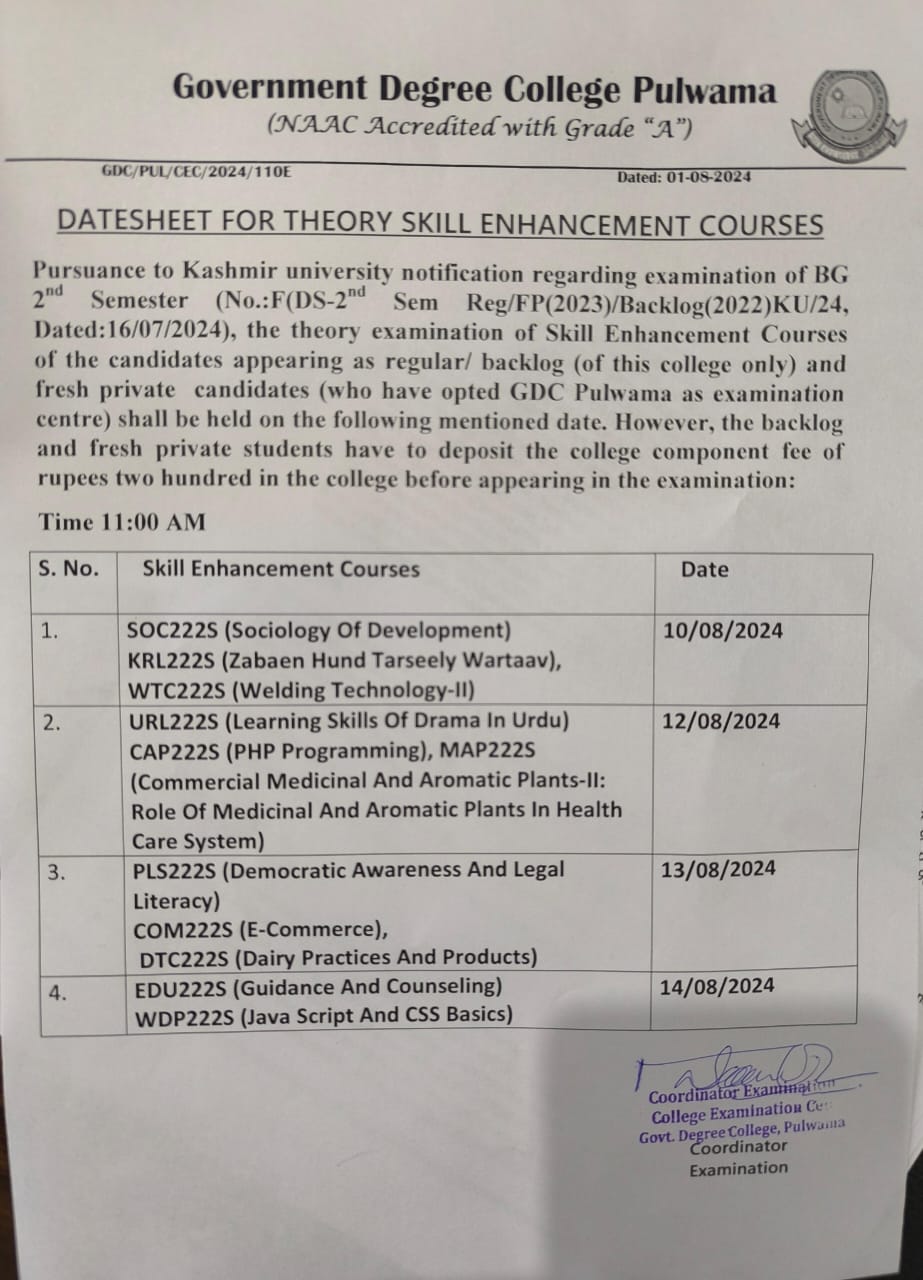 Government Degree College Pulwama